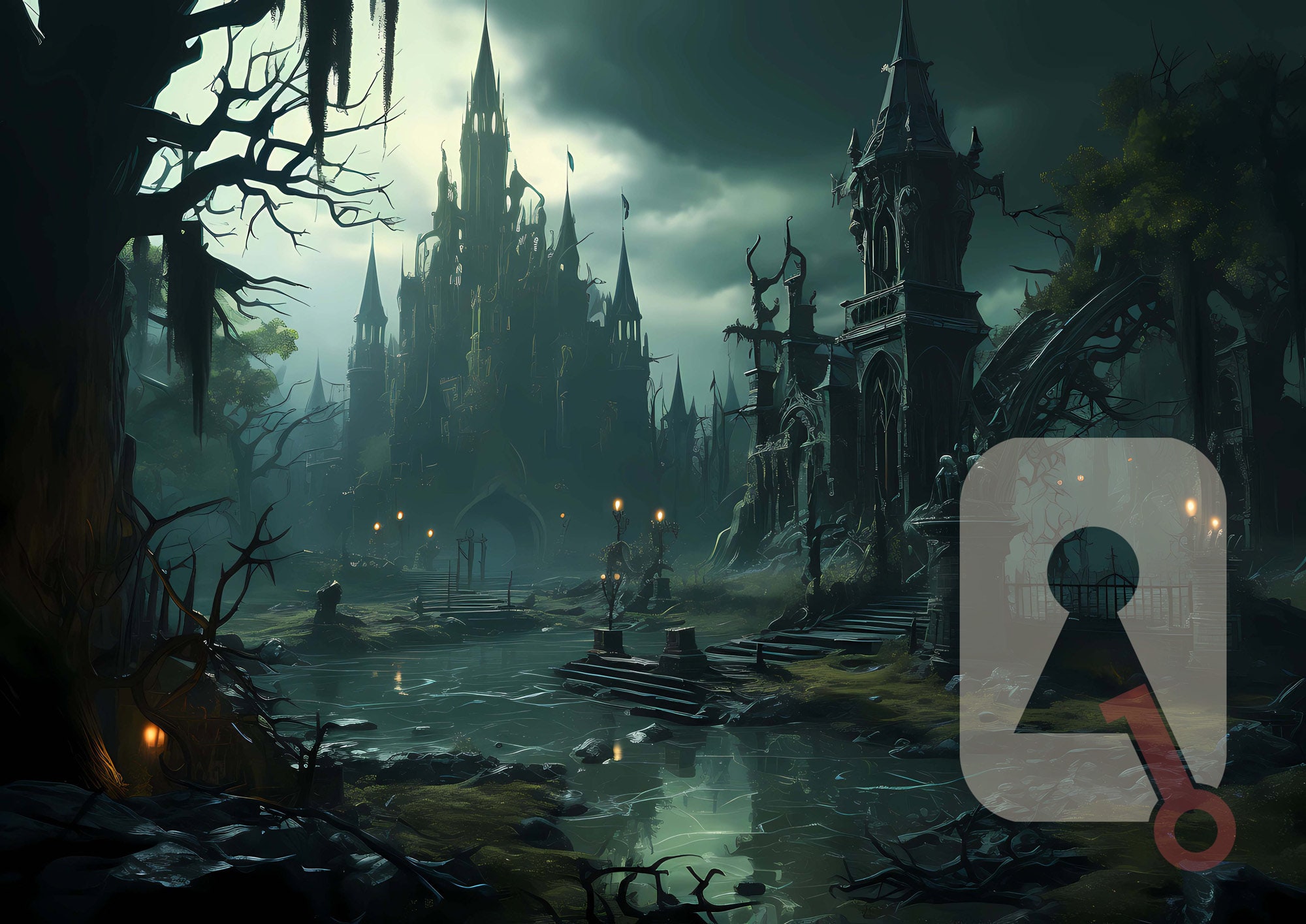 50 Nightmare Castle Portraits Set 1, Dnd Castle Illustrations, Dungeons ...