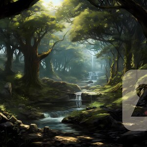 50 Epic Landscape Set 1, Dnd Landscape Illustrations, Dungeons and ...