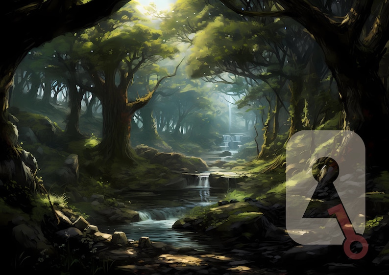 50 Epic Landscape Set 1, Dnd Landscape Illustrations, Dungeons and ...