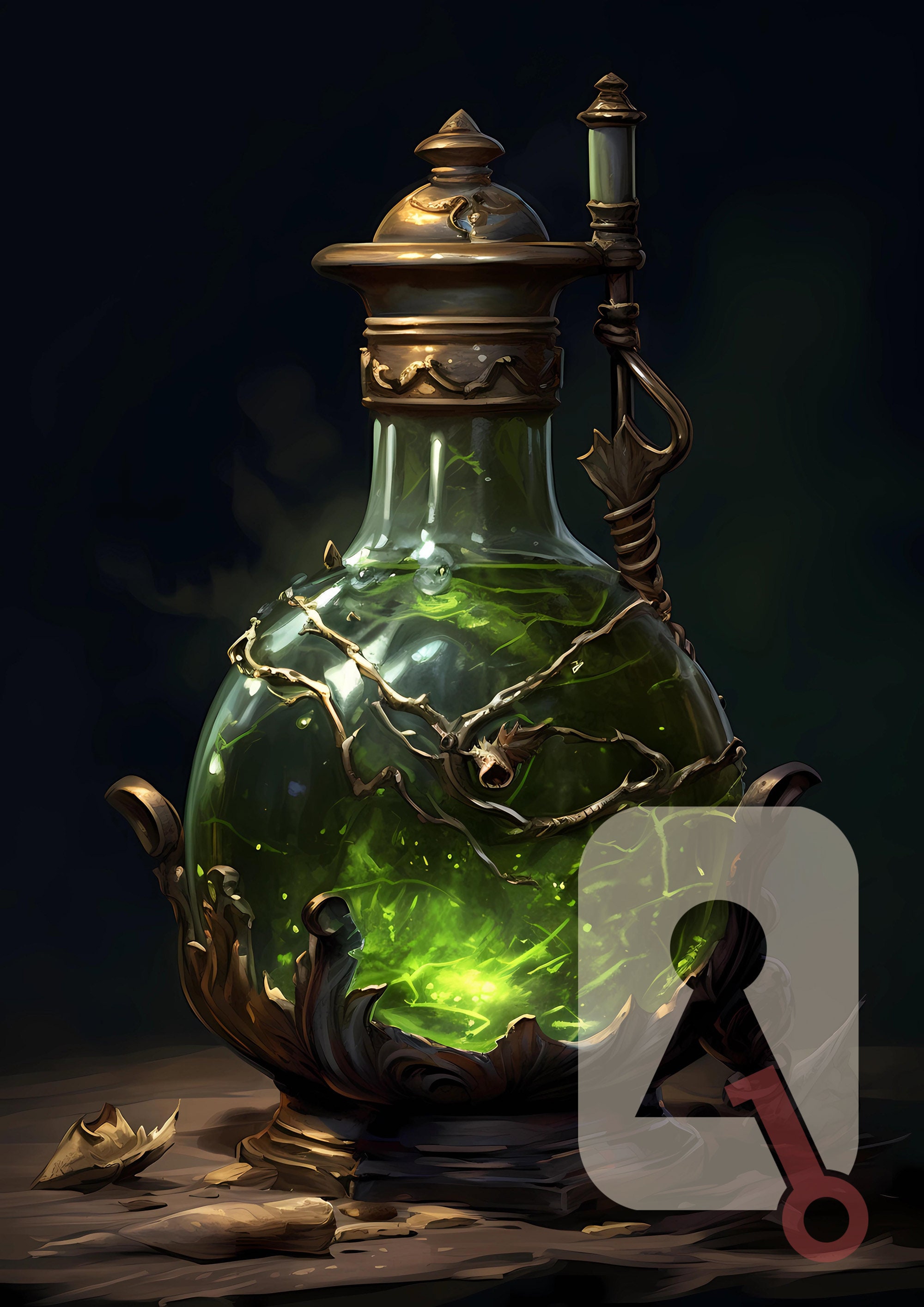 50 Magic Potions Set 1, Dnd Potion Illustrations, Dungeons and Dragons ...