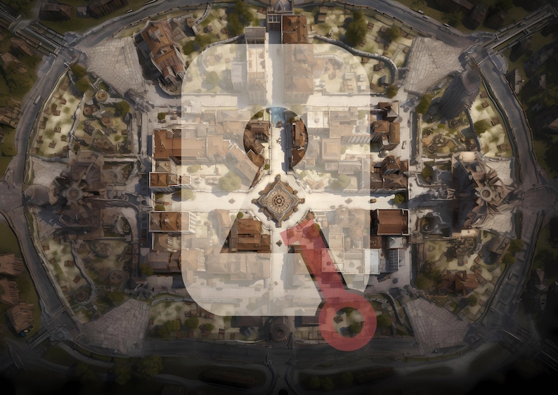 50 Large City Maps Set 1, Dnd City Illustrations, Dungeons and Dragons ...