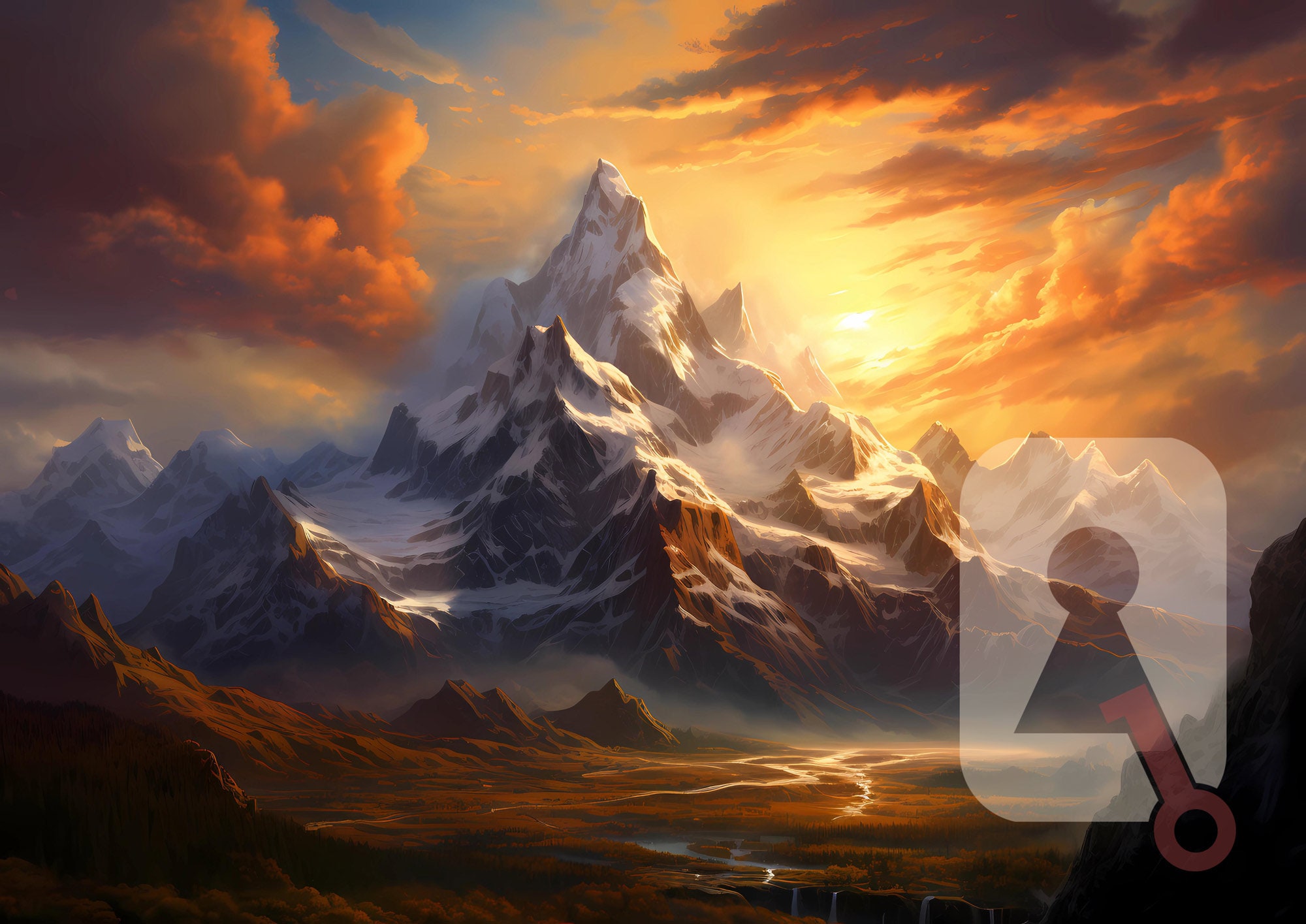 50 Epic Landscape Set 1, Dnd Landscape Illustrations, Dungeons and ...
