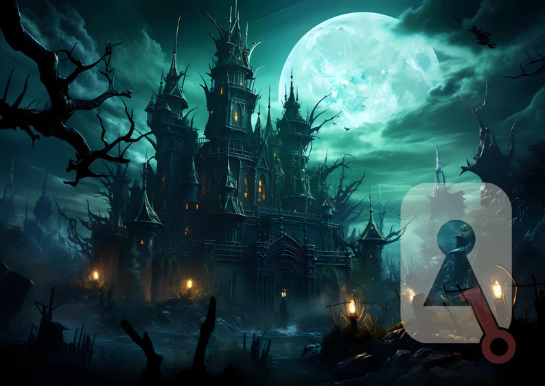 50 Nightmare Castle Portraits Set 1, Dnd Castle Illustrations, Dungeons ...