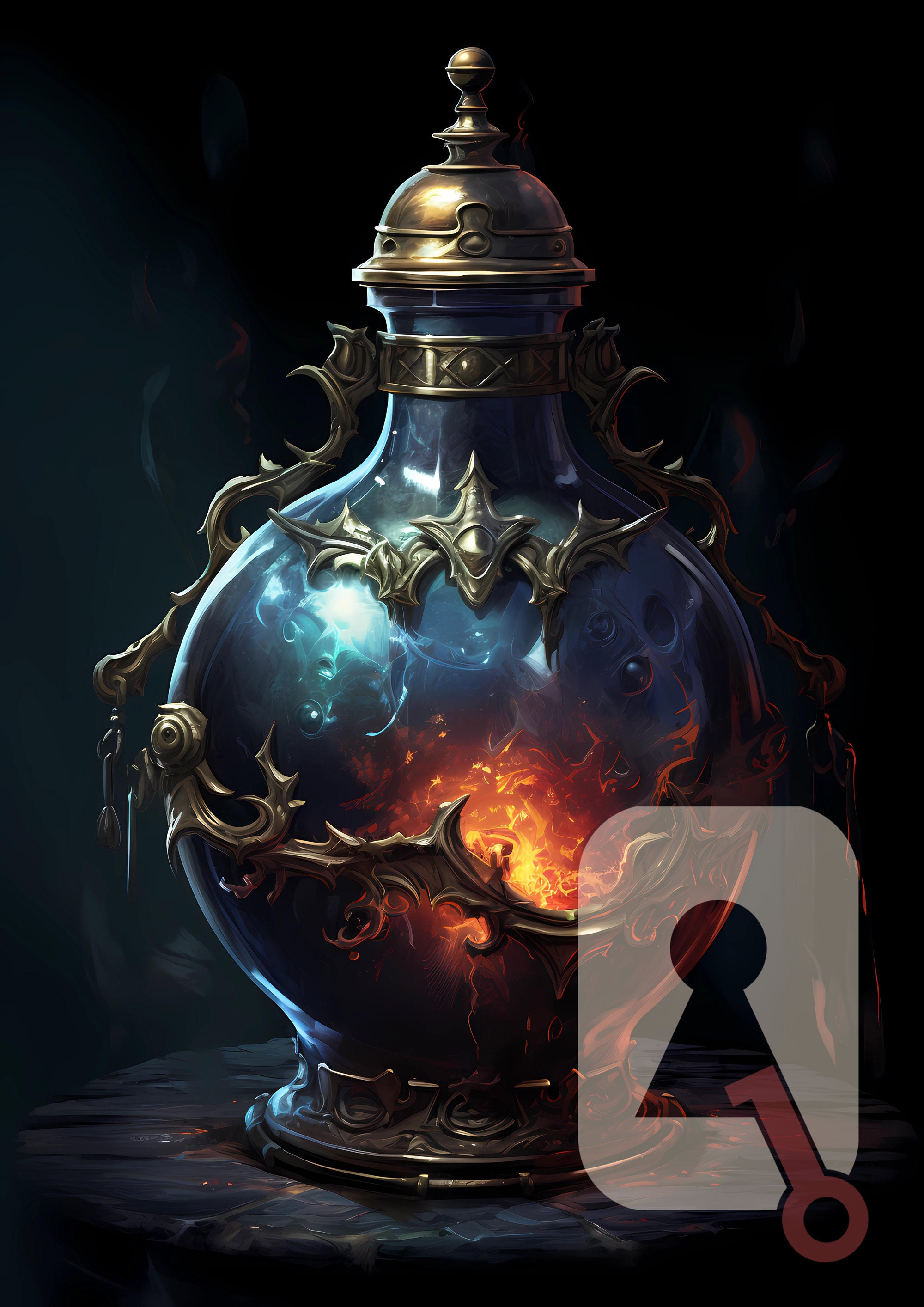 50 Magic Potions Set 1, Dnd Potion Illustrations, Dungeons and Dragons ...