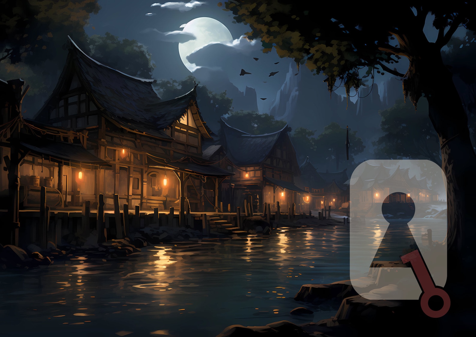 50 Villages Set 1, Dnd Village Illustrations, Dungeons and Dragons ...