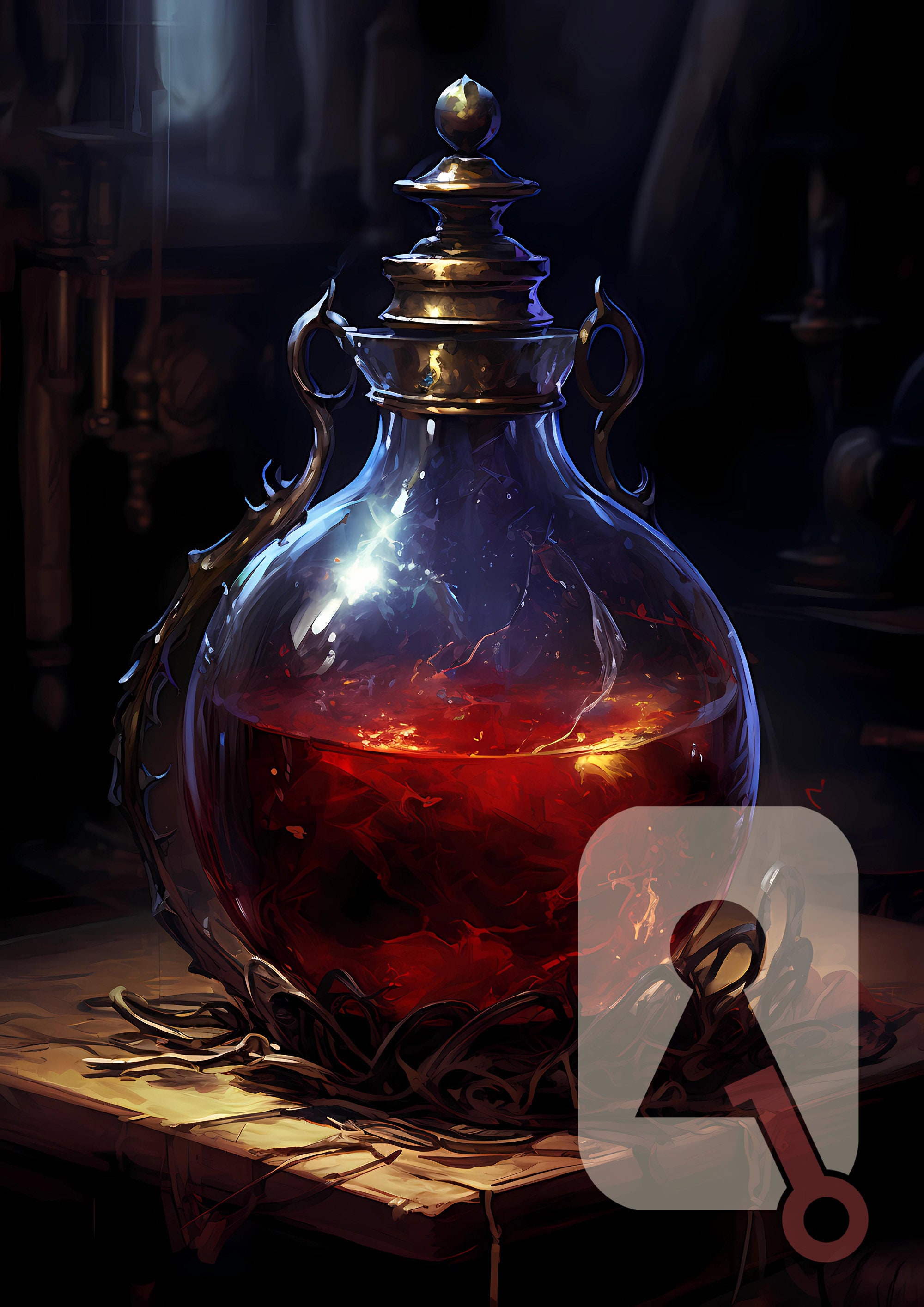 50 Magic Potions Set 1, Dnd Potion Illustrations, Dungeons and Dragons ...