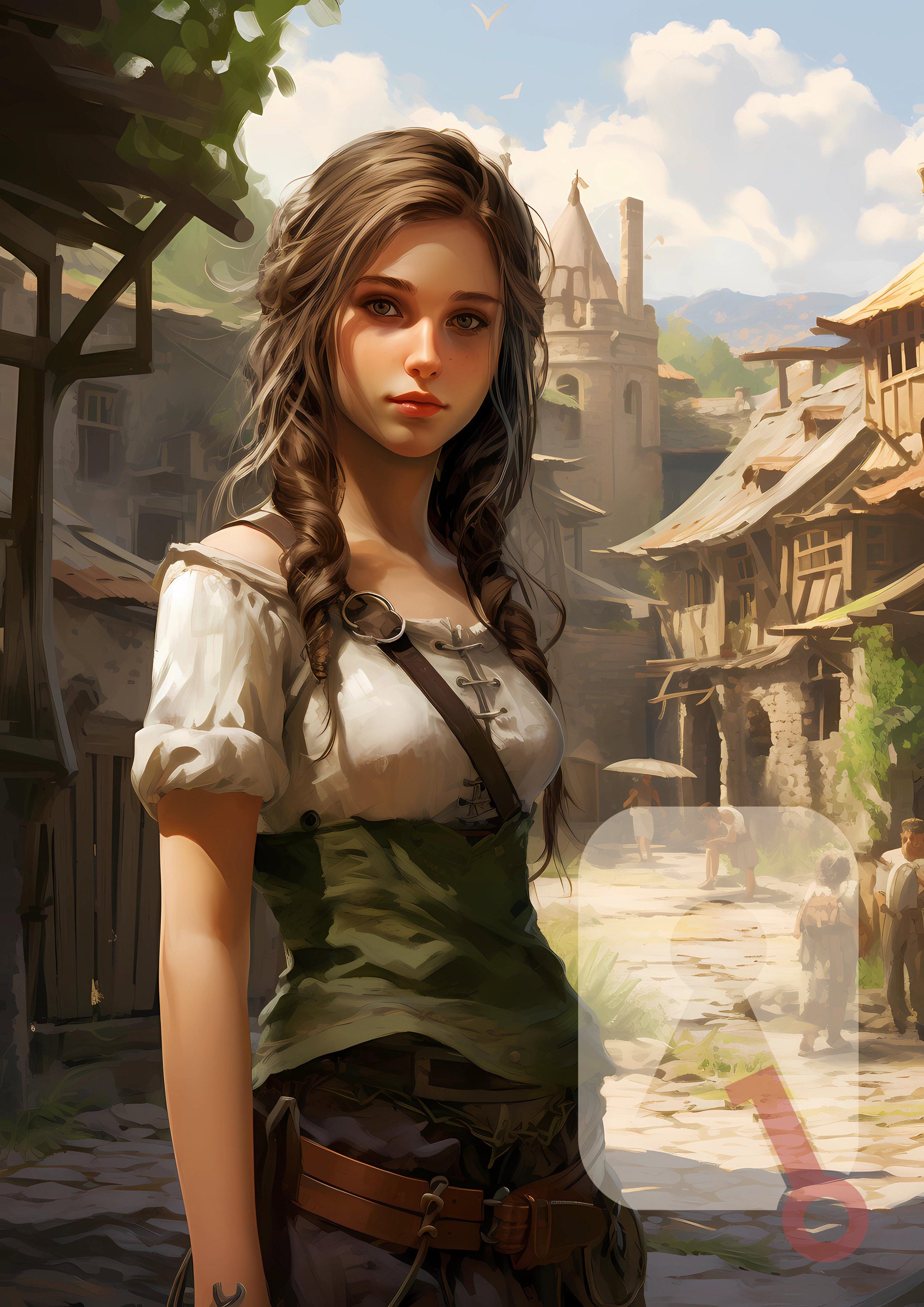 50 Human Character Portraits Set 1, Dnd Human Illustrations, Dungeons ...