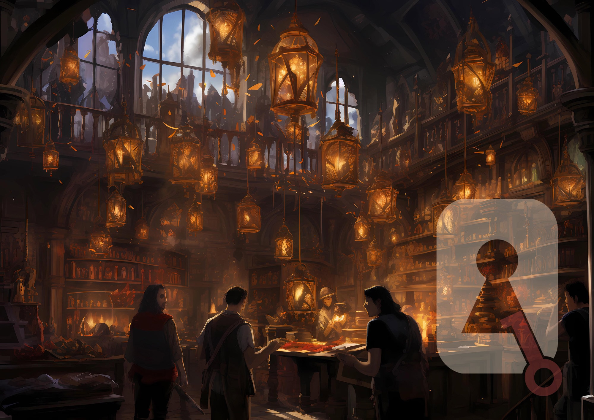 50 Village Interior Portraits Set 1, Dnd Village Interior Illustrations ...