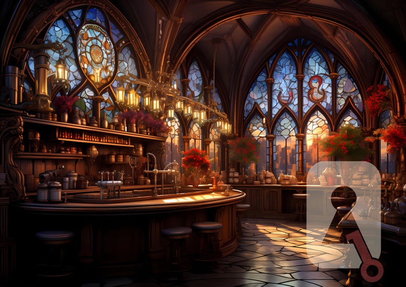 50 Dream Castle Interior Portraits Set 1, Dnd Castle Illustrations ...