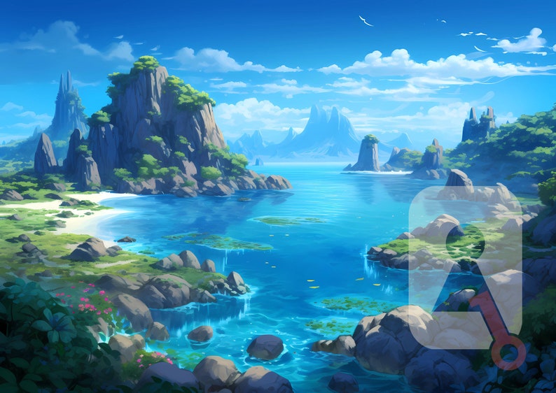 50 Epic Landscape Set 1, Dnd Landscape Illustrations, Dungeons and ...