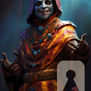 50 Evil Mastermind Portraits Set 1, Dnd Mastermind Illustrations ...