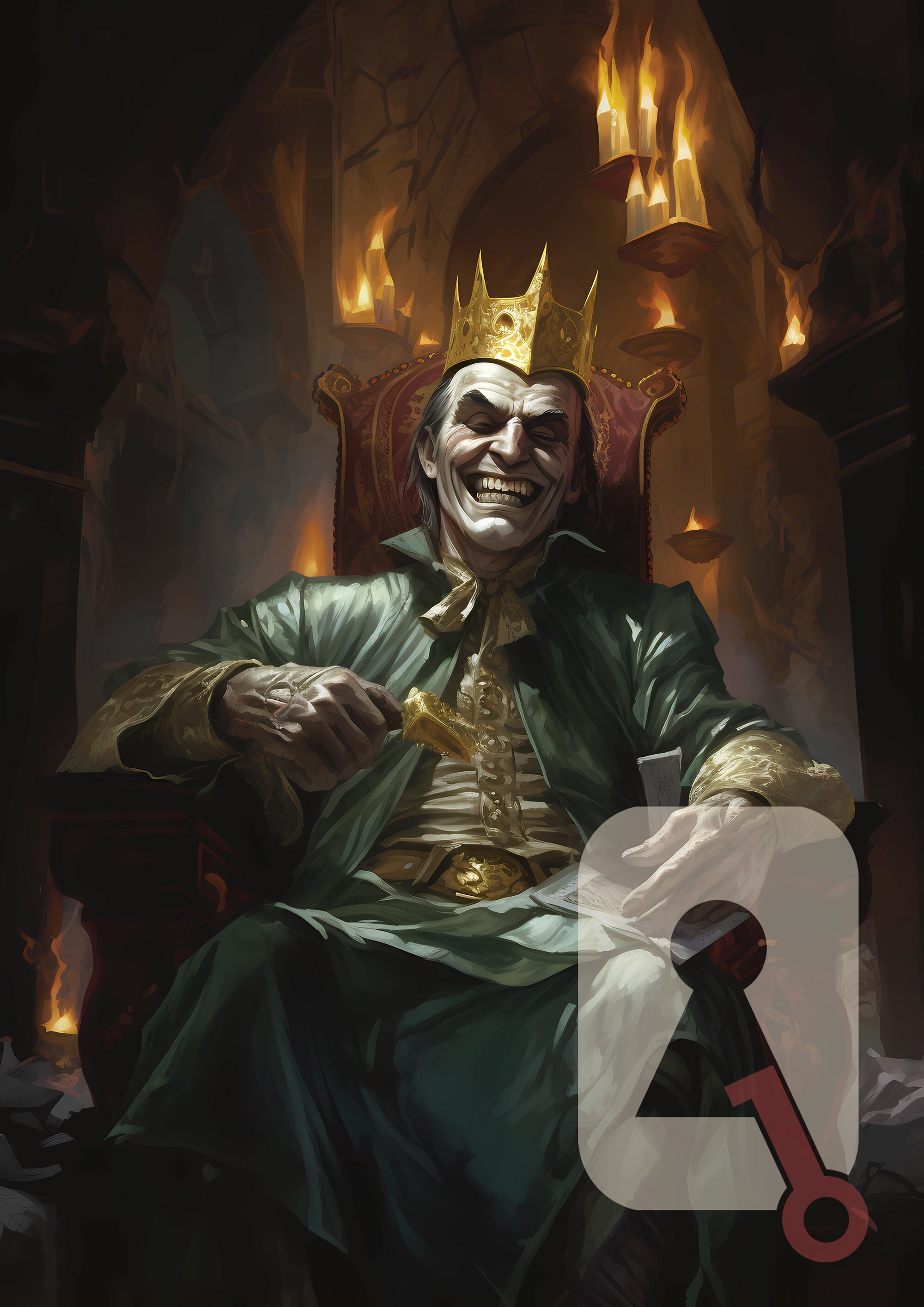 50 Evil Mastermind Portraits Set 1, Dnd Mastermind Illustrations ...
