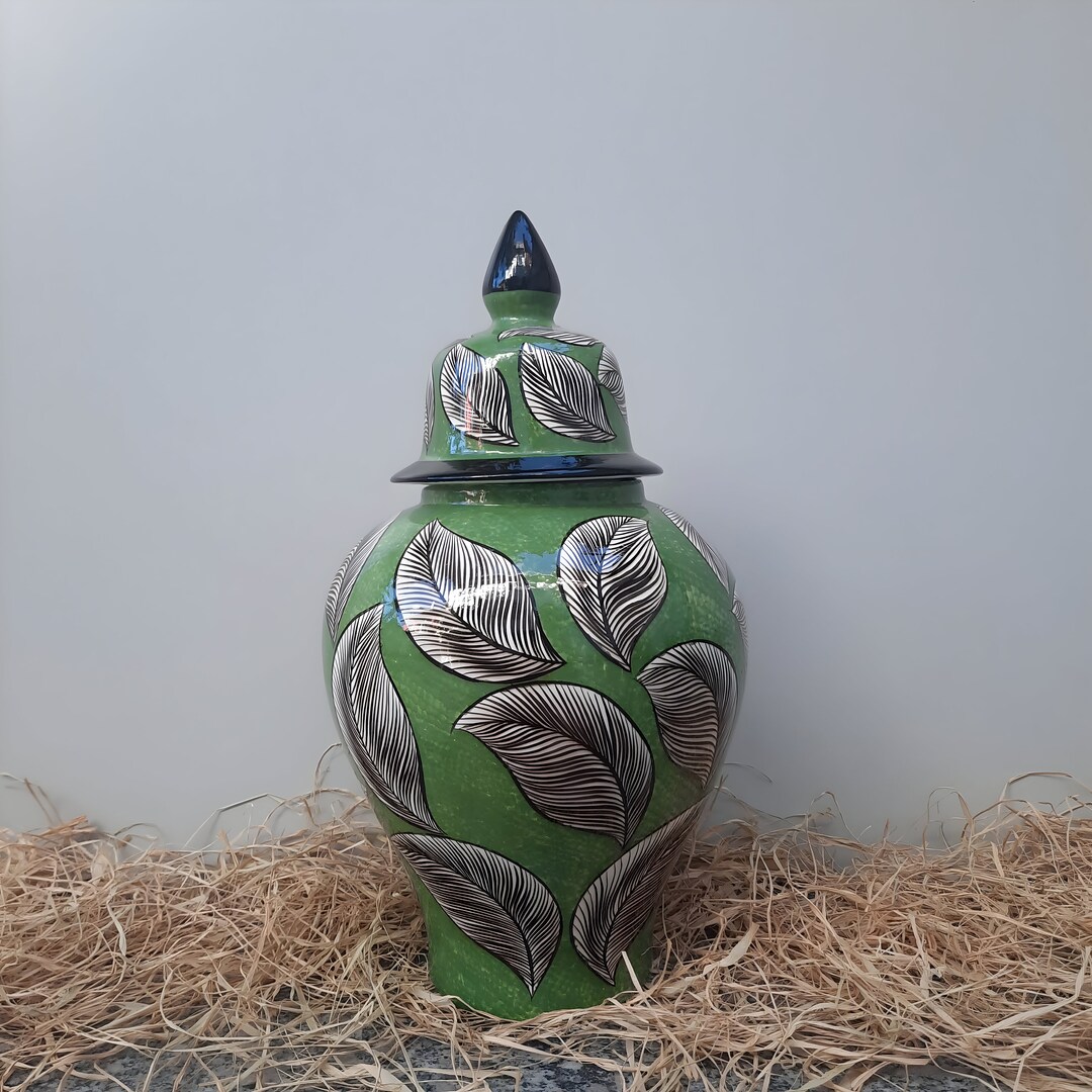 Turkısh Hand Painted Ceramic Art Pottery Shah Jar 47 Cm of - Etsy