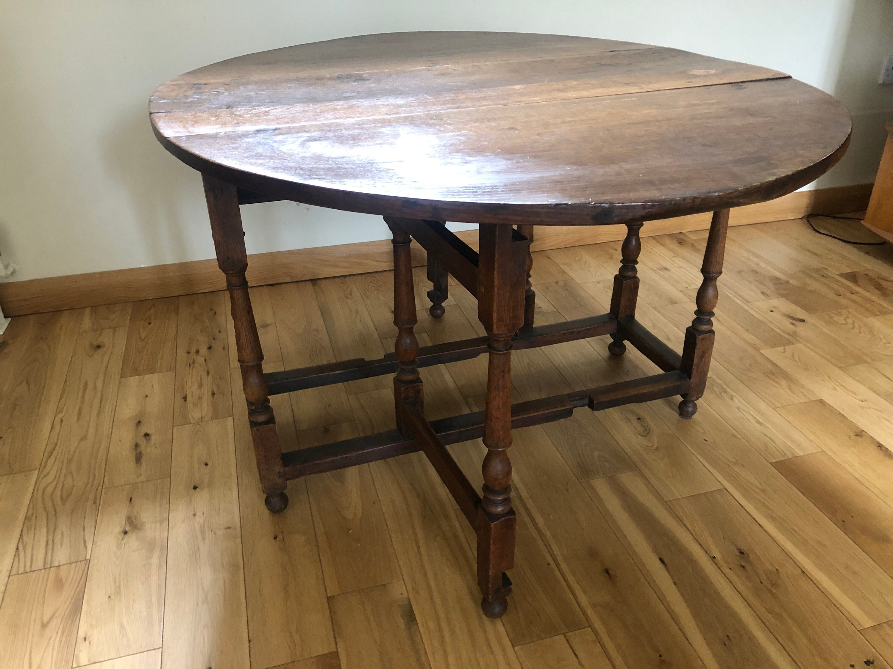 Antique Oak Gate Leg Table - Etsy