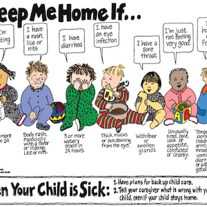 Daycare Sickness Policy | Illness Policy | Daycare Poster | Home ...