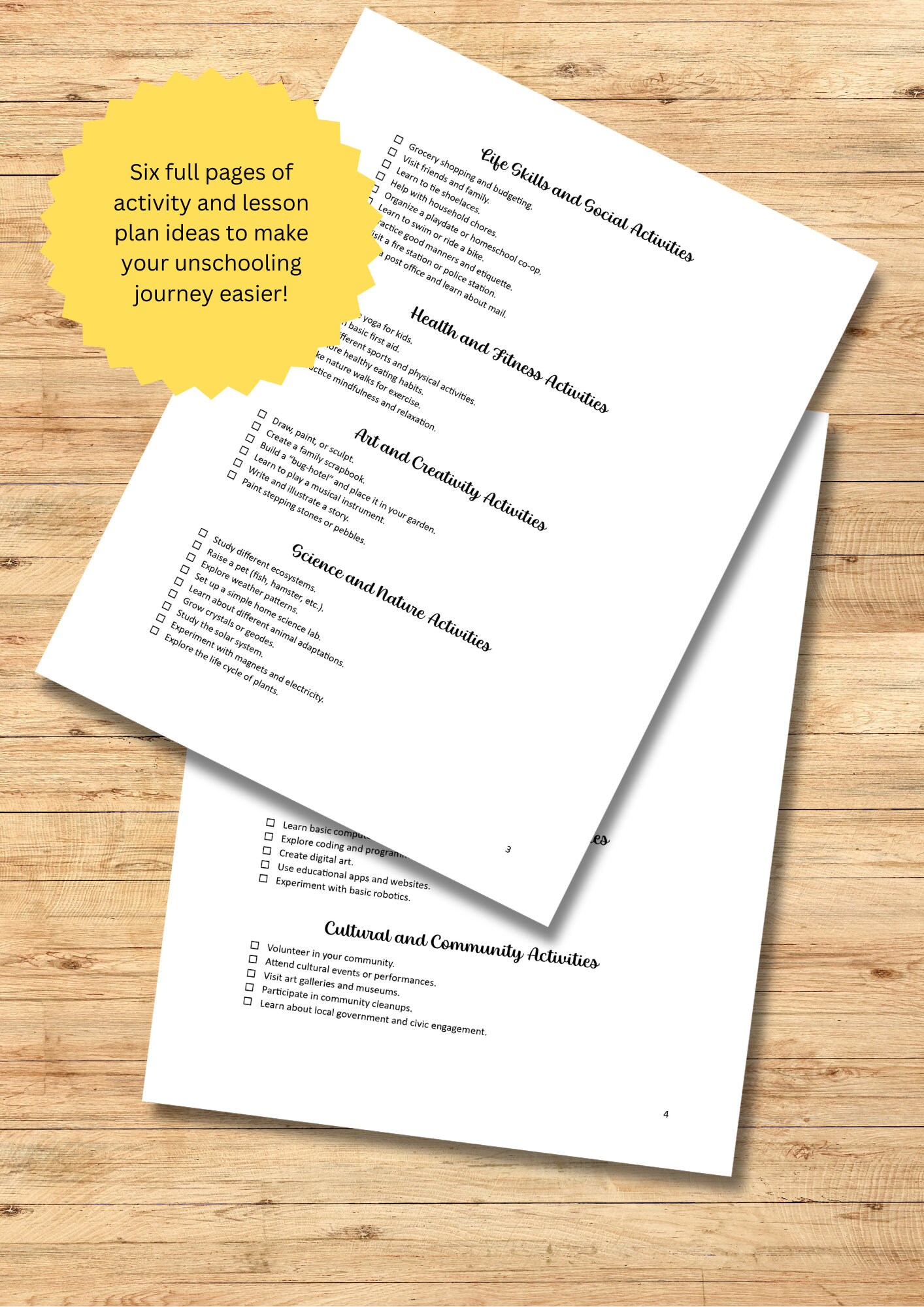 365 Days of Unschooling Activities | Done for You | Instant Download - Etsy