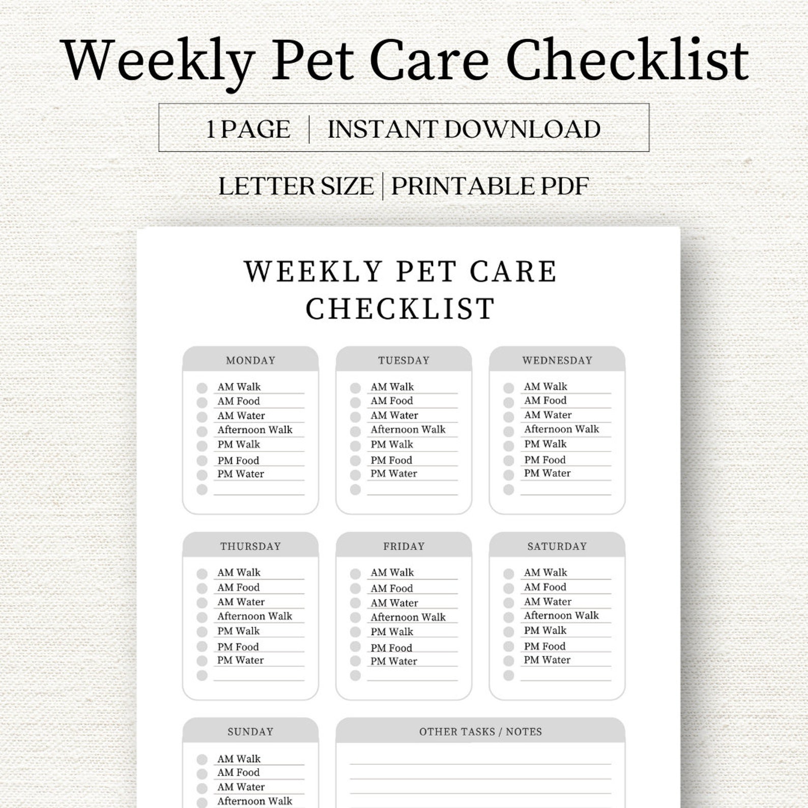 Dog Care Printable Planner | Dog Care Tracker | Puppy Feeding Schedule ...