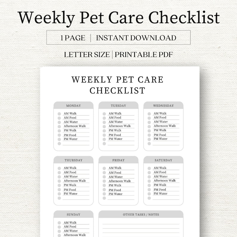 Dog Care Printable Planner | Dog Care Tracker | Puppy Feeding Schedule ...