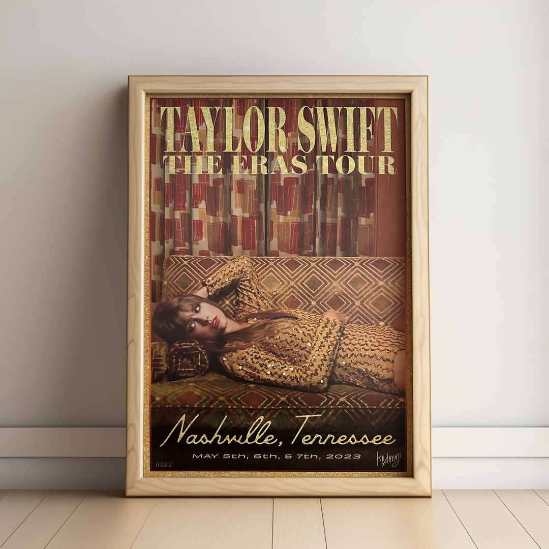 T/s Eras Tour Nashville Vip Poster, Eras Tour Designed Poster, Music ...