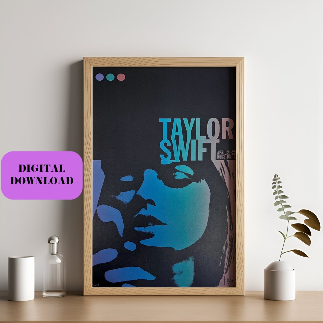 T/s Houston, Vip Eras Tour, Poster, Digital Download, Ts Concert Poster ...