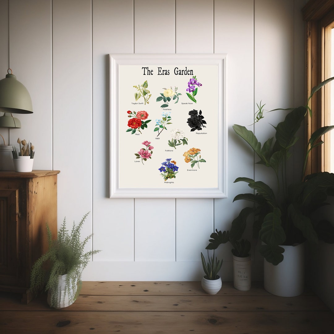 Eras Garden Ts Inspired Poster Ts Eras Tour Music Home Decor Etsy
