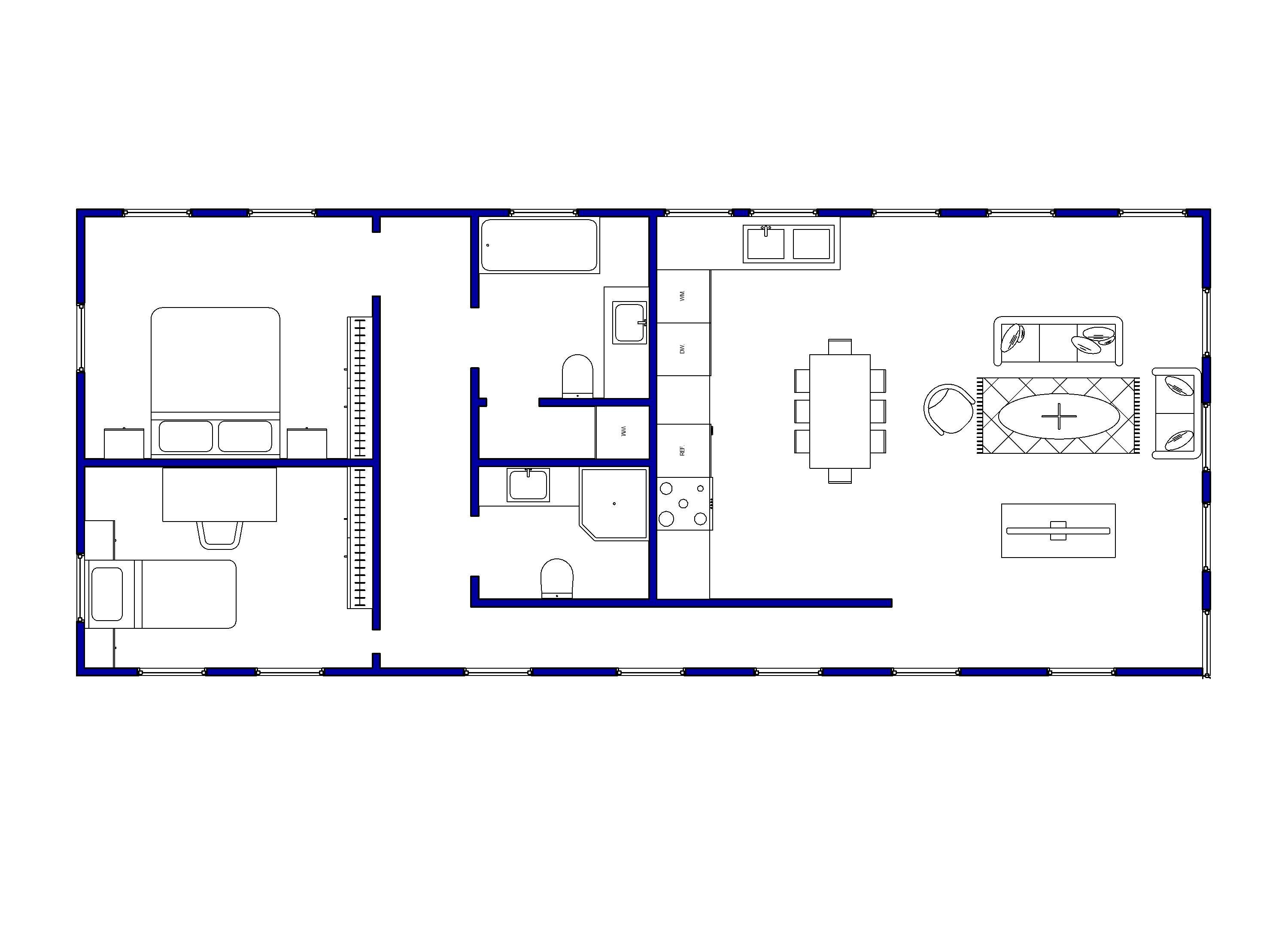 2D Furniture Revit Floor Plan | Parametric Families | 2D Revit ...