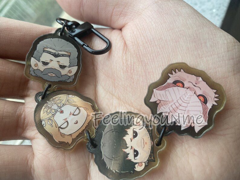 Baldur's Gate 3:keychain Set ,BG3 Fandom Charm Gift - Etsy
