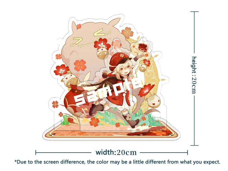Genshin Impact: Klee Acrylic Standee,2d Animation Game Peripheral ...
