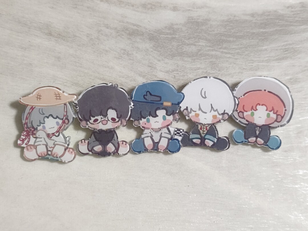 Light and Night: Cute Bean Eyes Badge,pins,evan,sariel,charlie,jesse ...