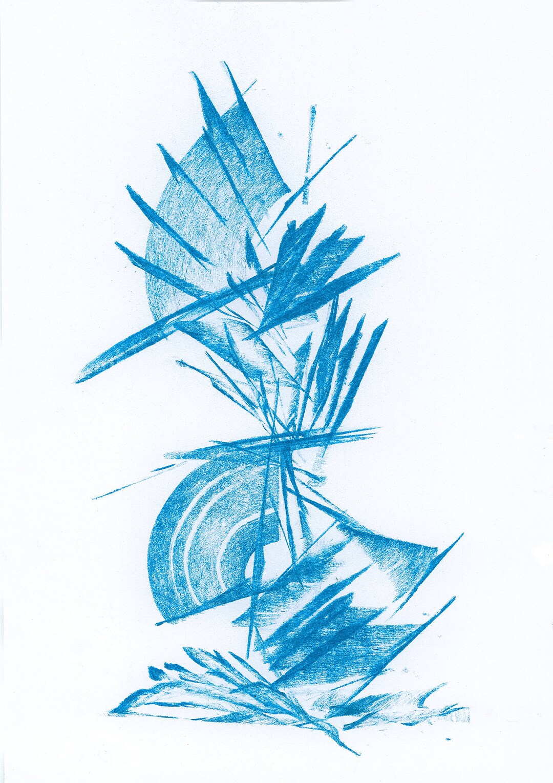 Original Abstract Charcoal Drawing Gallery Wall Art Monochrome Drawing ...