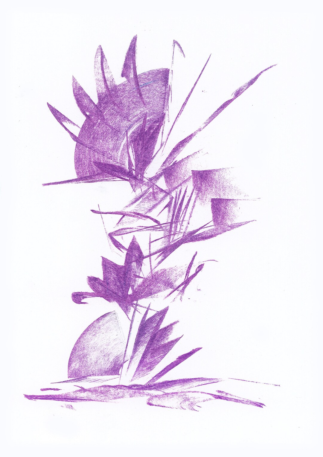 Original Abstract Charcoal Drawing Gallery Wall Art Monochrome Drawing ...