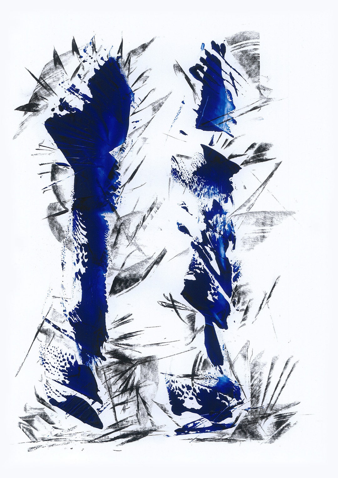 Abstract Charcoal Drawing | Original Artwork | Contemporary Art | Fine ...