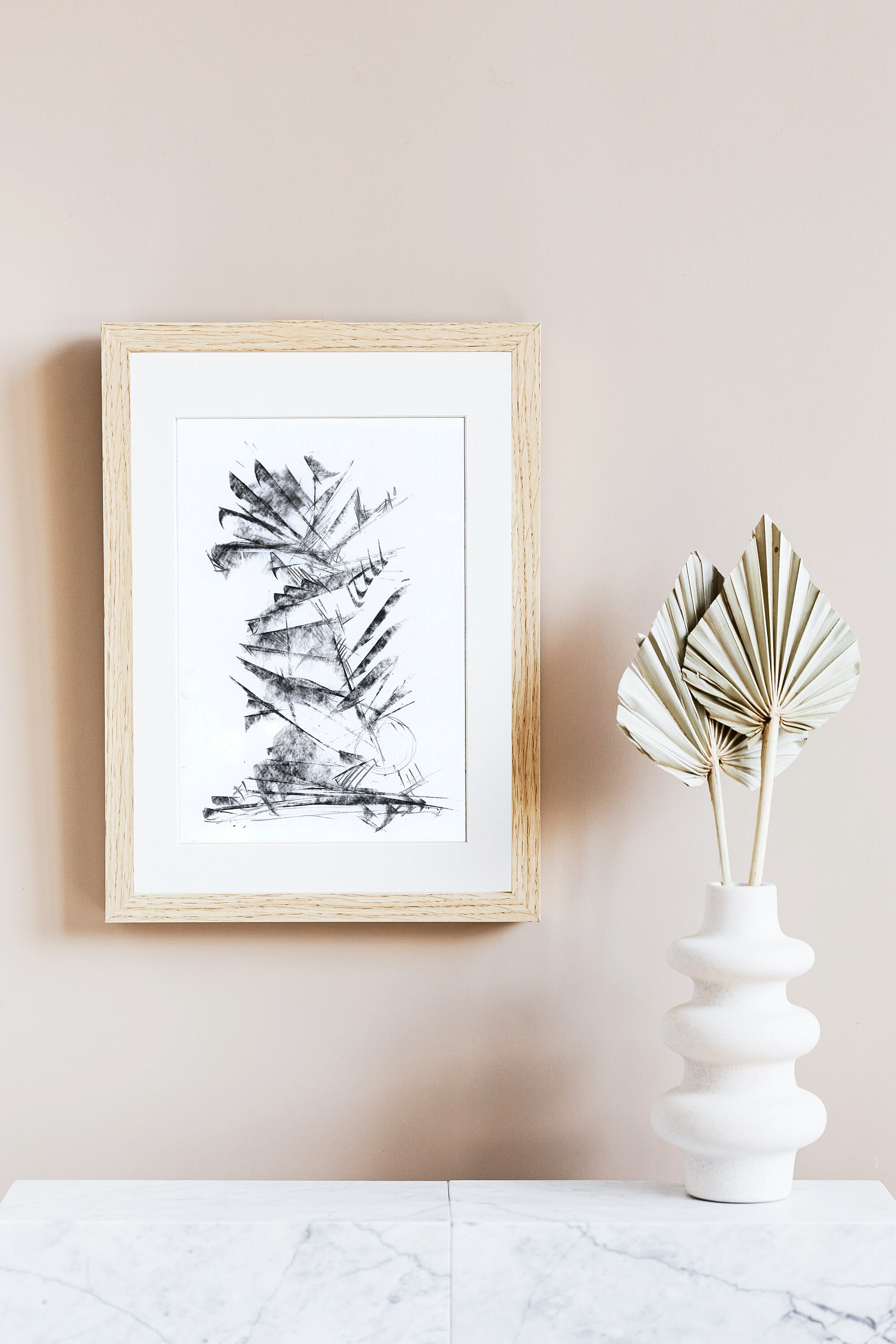 Original Abstract Charcoal Drawing Gallery Wall Art - Etsy