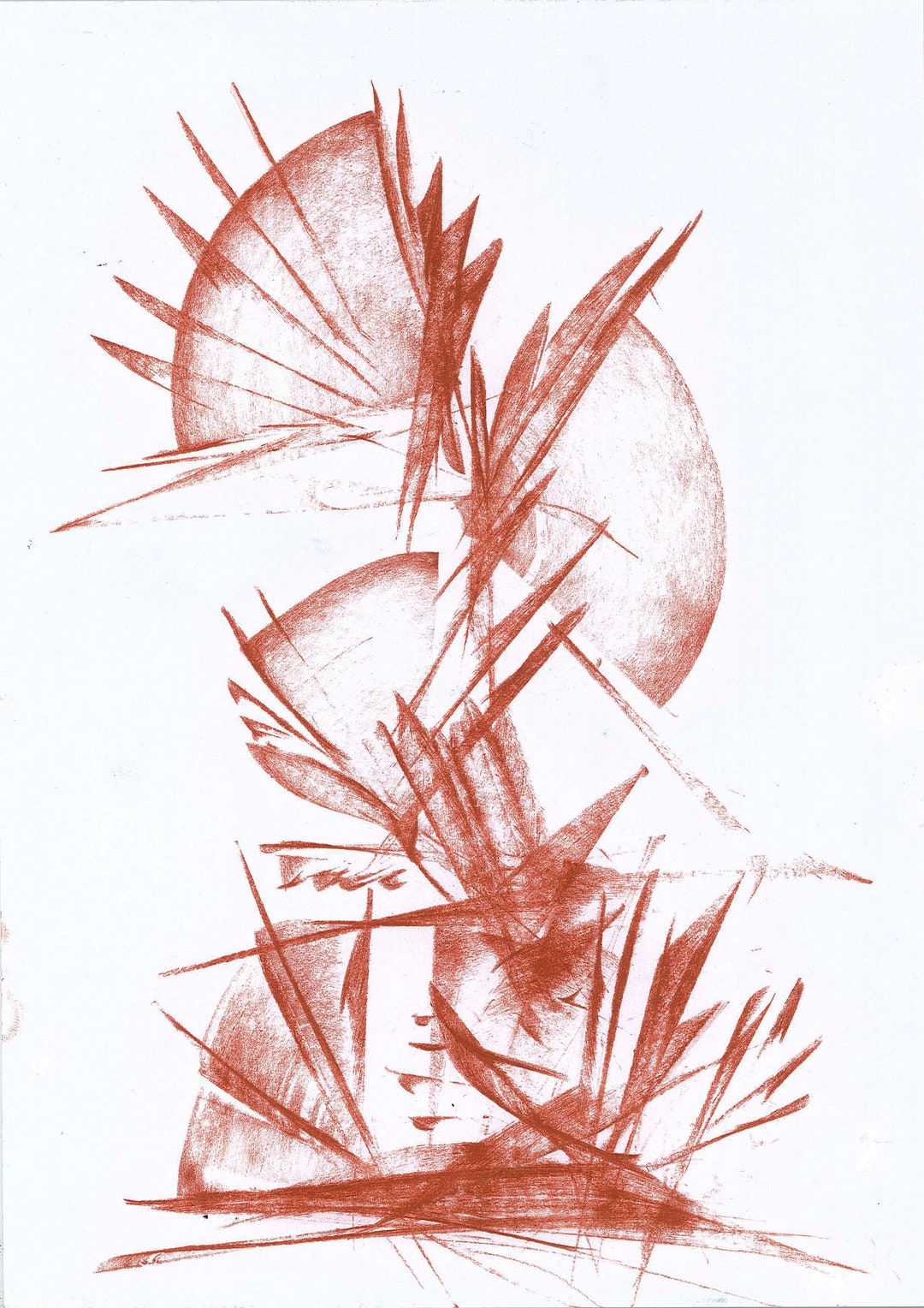 Original Abstract Charcoal Drawing Gallery Wall Art Monochrome Drawing ...