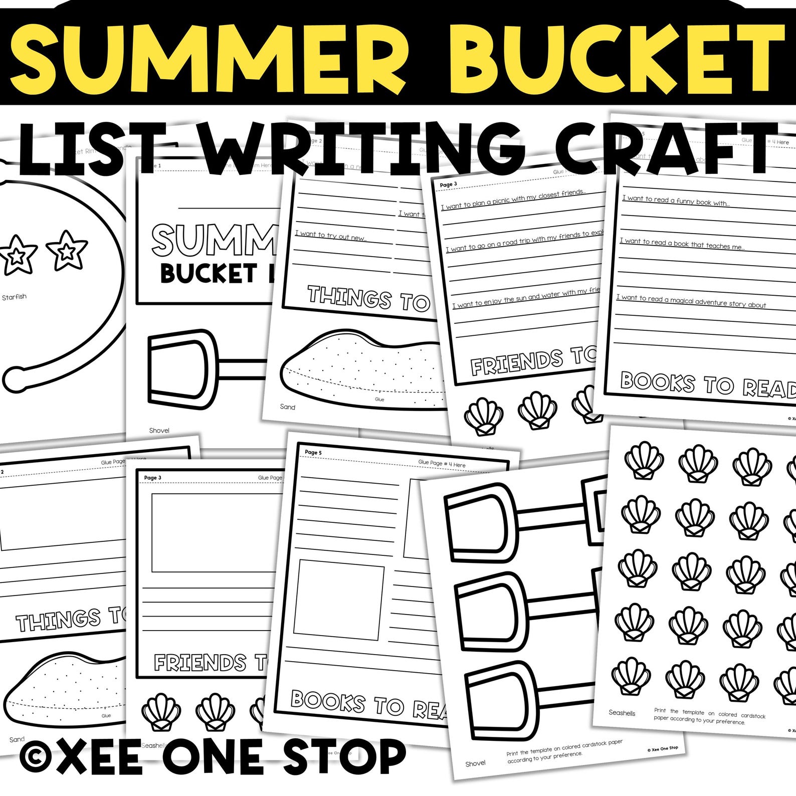 Summer Bucket List Printable, Kids Summer Activities, Summer to Do List ...