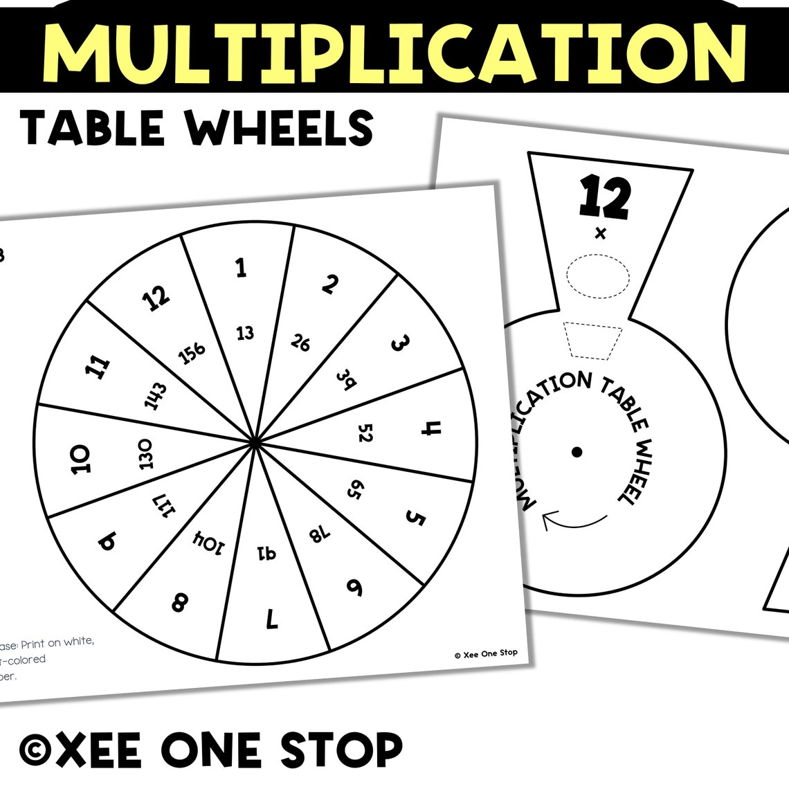 Multiplication Tables Practice Craft - Etsy