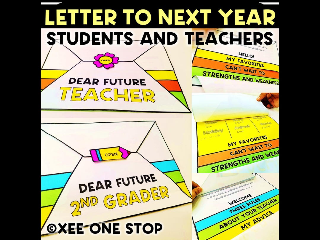 Advice Letter to Next Year Future Students Teachers End of Year ...
