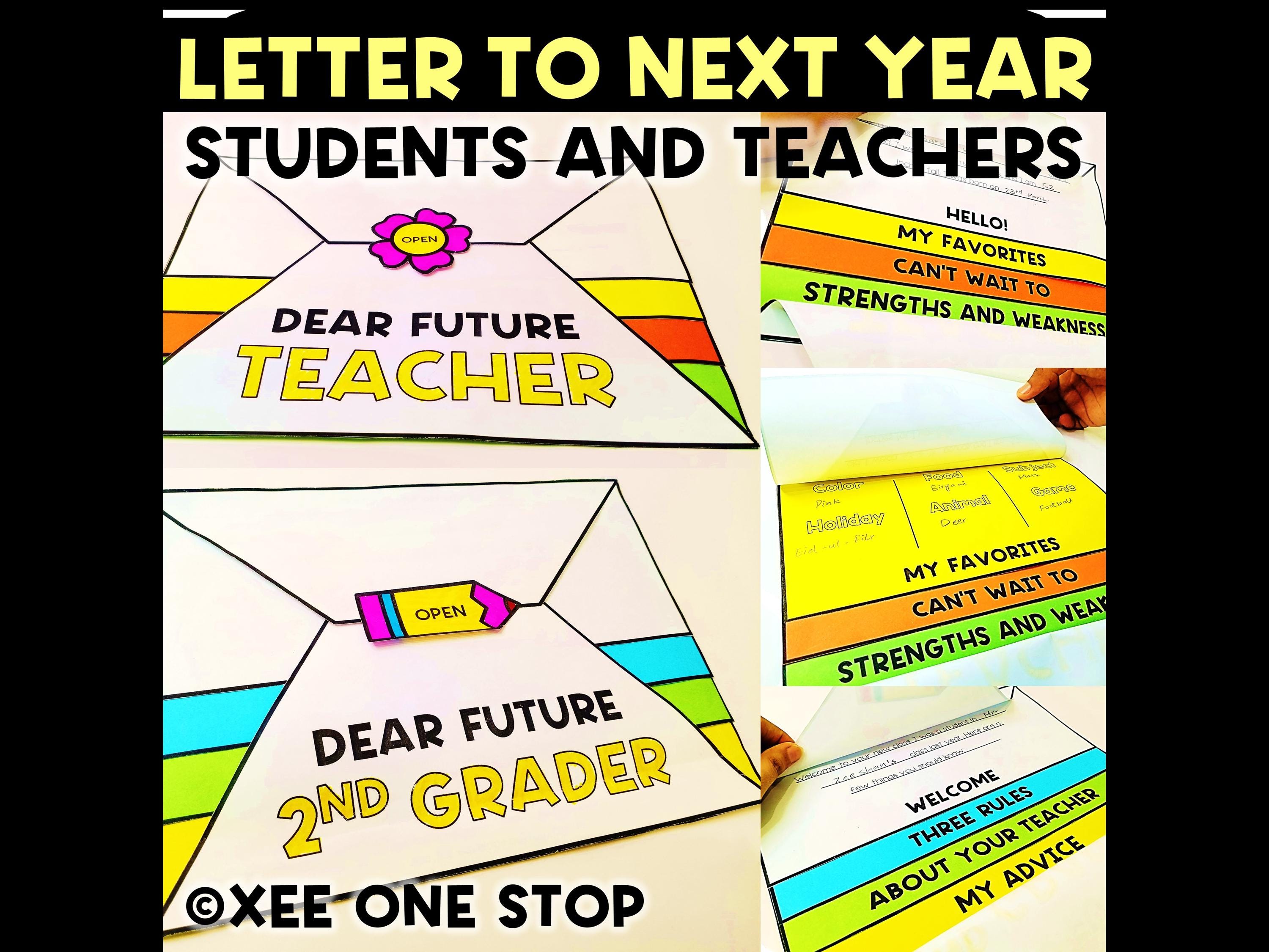 Advice Letter to Next Year Future Students Teachers End of Year ...