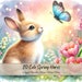 Cute Spring Bunny Clipart Bundle, Watercolor Clip Art Images, 20 High ...