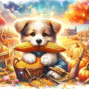 Happy Thanksgiving Animals Clipart Bundle, Watercolor Animal Clip Art ...