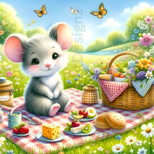 Cute Spring Animals Clipart Bundle, Watercolor Clip Art Images, High ...