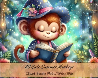 Cute Summer Turtles Clipart Bundle, Watercolor Turtle Clip Art Images ...