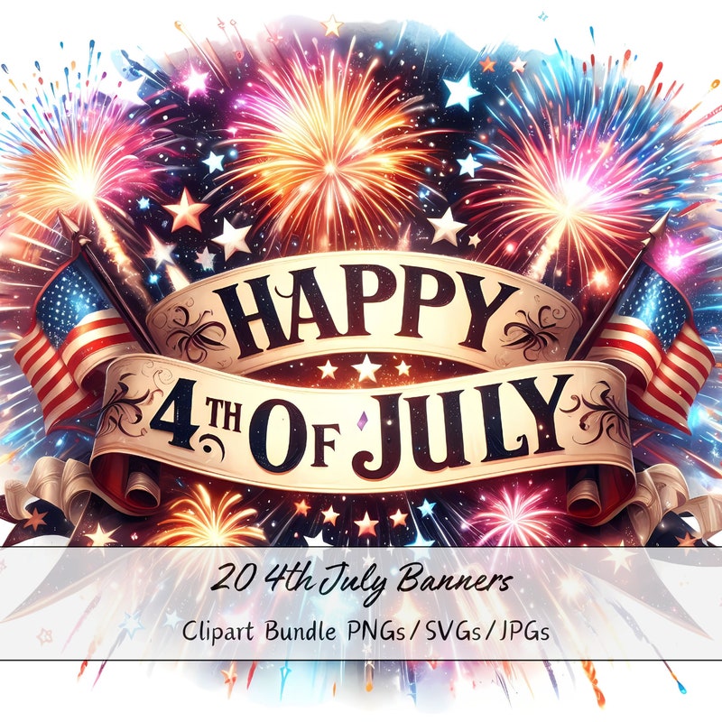 Happy 4th of July Banners - Etsy