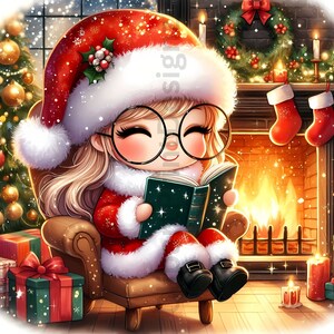 Cute Christmas Mrs. Santa Claus Clipart Bundle, Xmas Clauses Clip Art ...