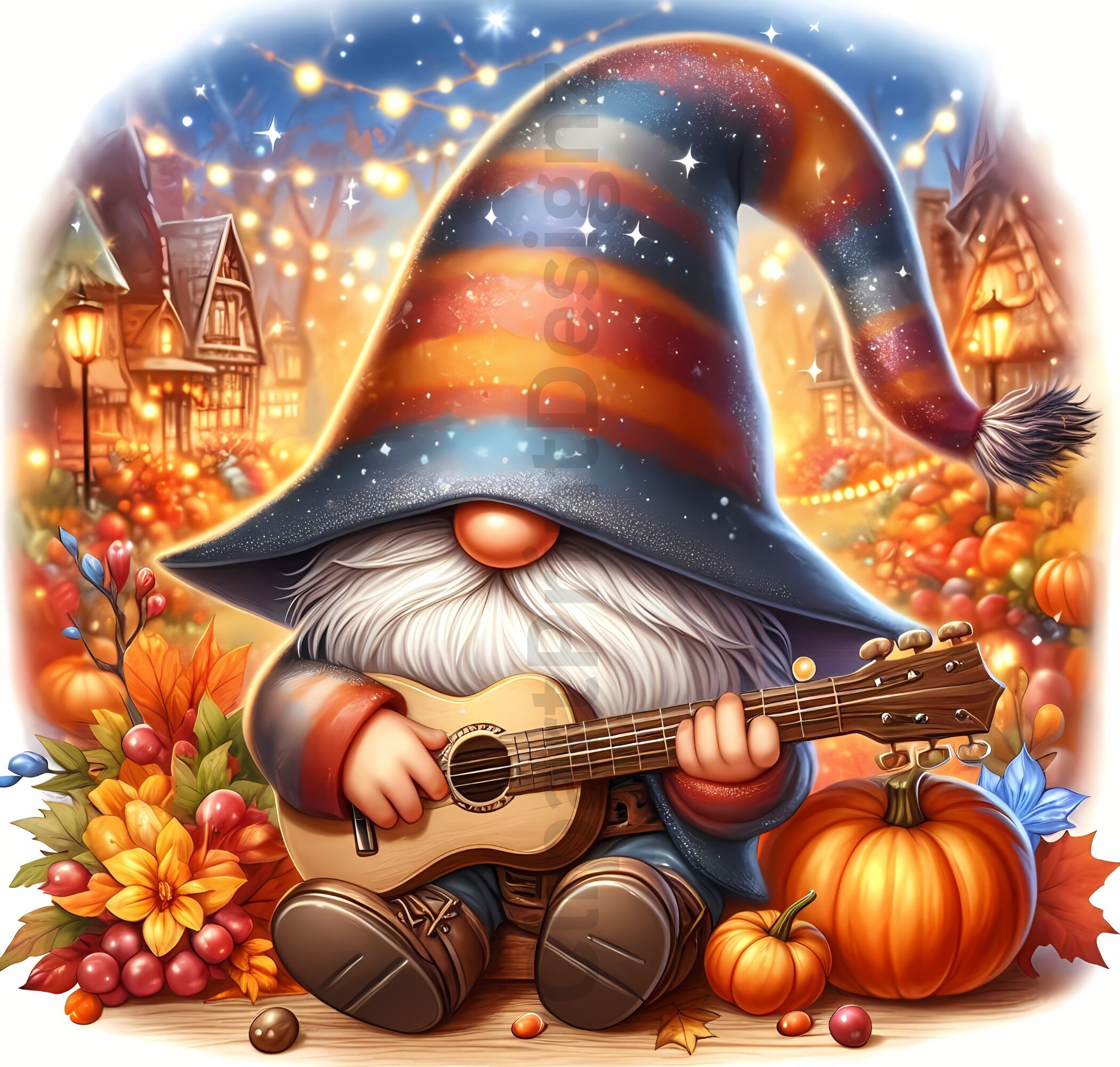 Happy Thanksgiving Gnomes Clipart Bundle, Watercolor Gnome Clip Art ...