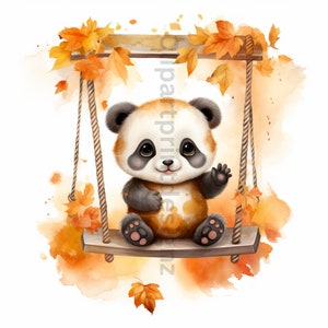 93 Watercolor Fall Animals Bundle, Cute Baby Animals, Woodland Animals ...