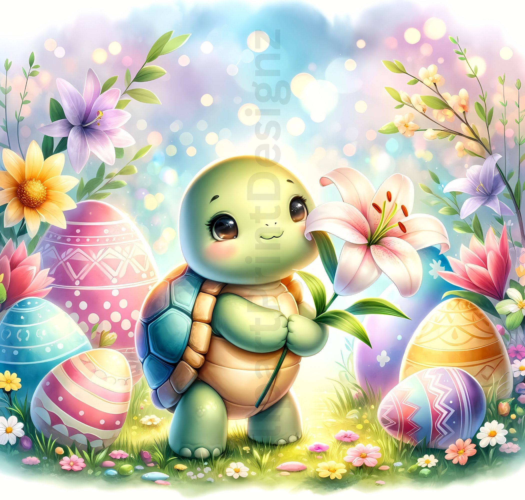 Cute Easter Animals Clipart, Funny Watercolor Animal Images, High ...