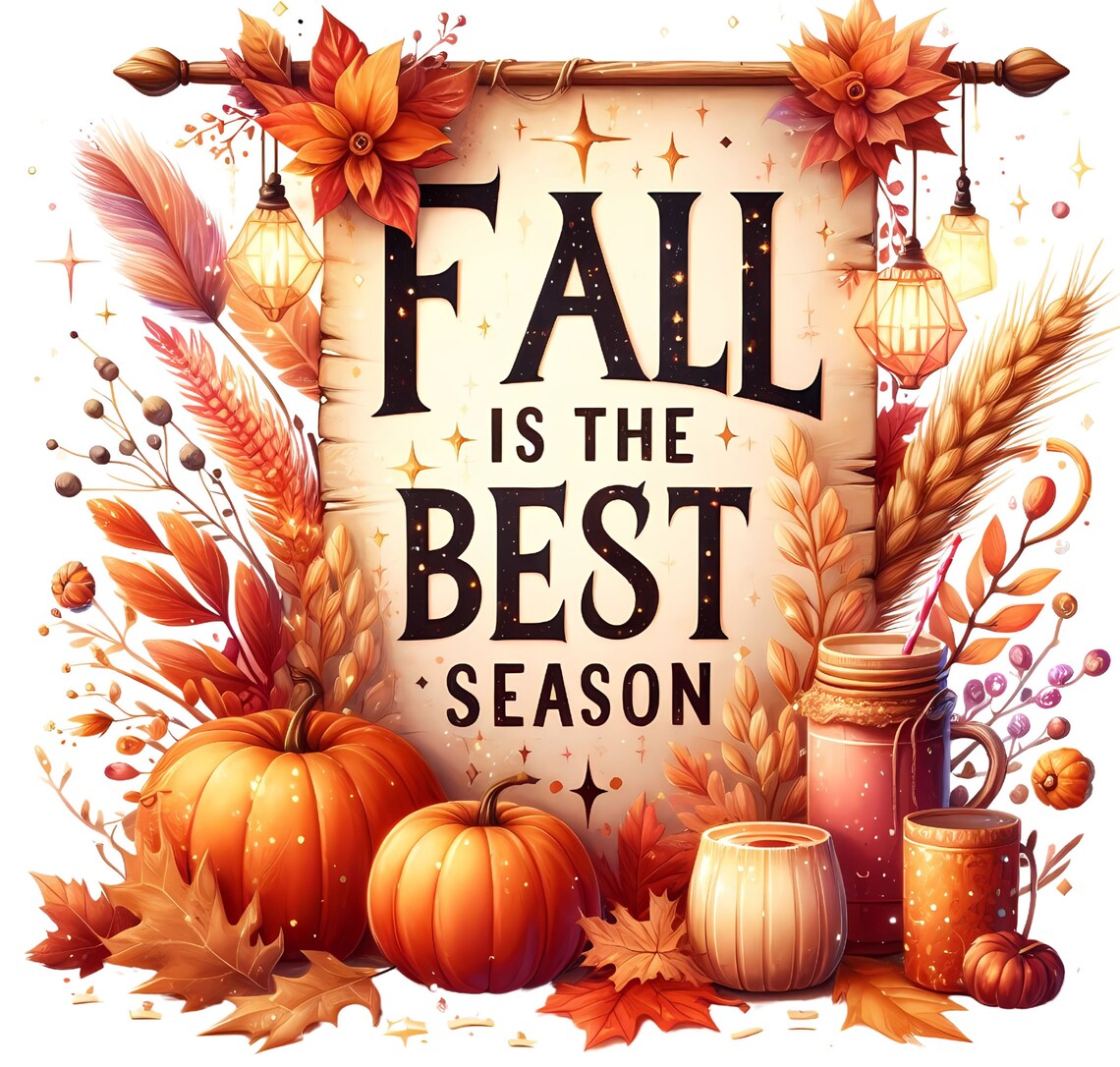 Fall Banners Clipart Bundle, Watercolor Autumn Clip Art Images, High ...