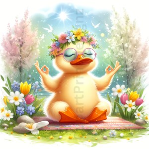 Cute Spring Ducks Clipart Bundle, Watercolor Clip Art Images, 20 High ...