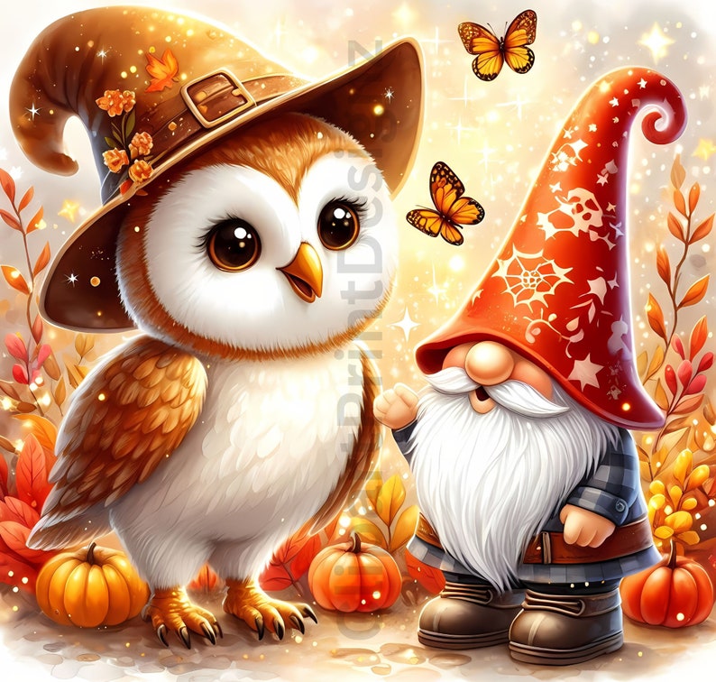Cute Fall Animals Clipart Bundle, Watercolor Animal Clip Art Images ...